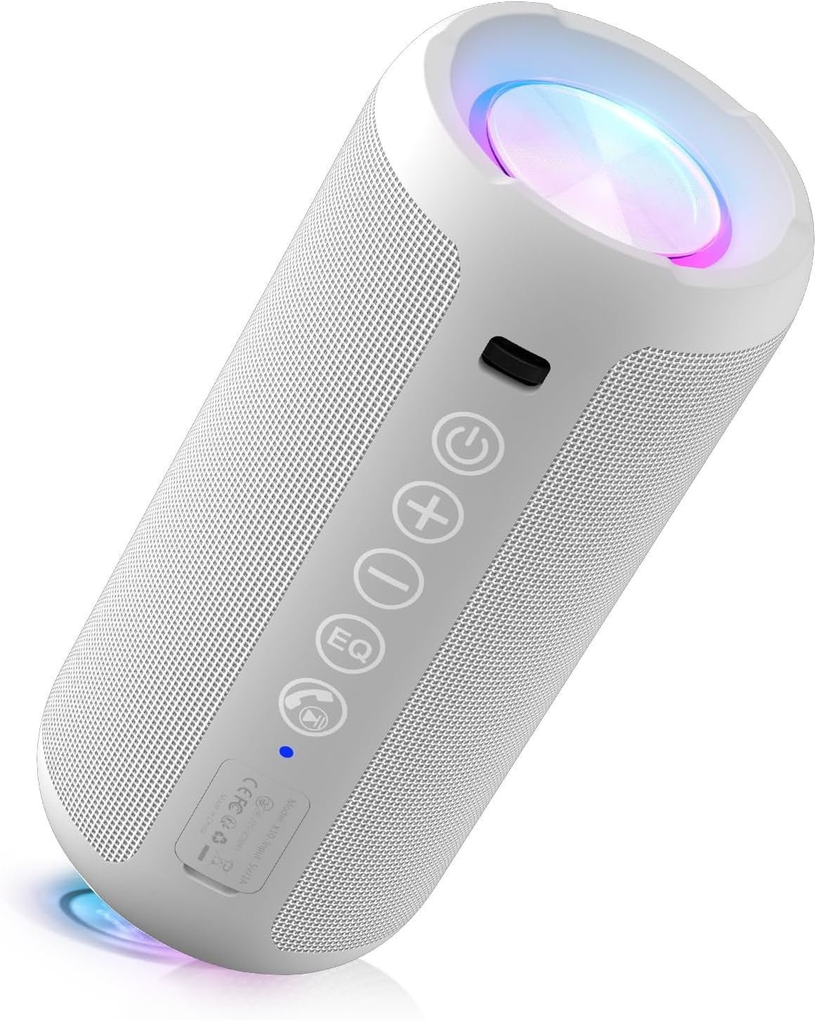 Portable Speaker: IPX7 , 24W Loud Sound, Deep Bass, 5.3, Lights, Stereo Pairing, 30H Playtime ...