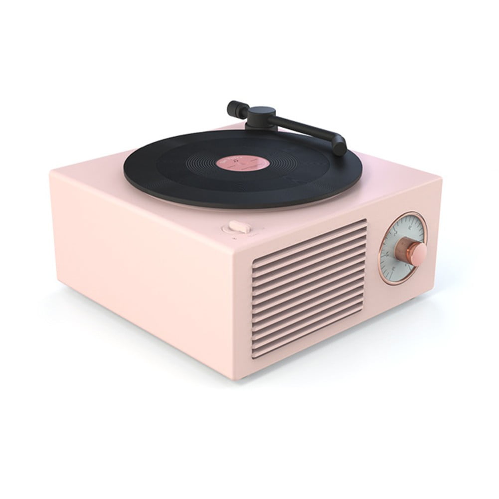Portable Speaker Stereo Bluetooth-compatible 5.0 Turntable Vinyl Record ...