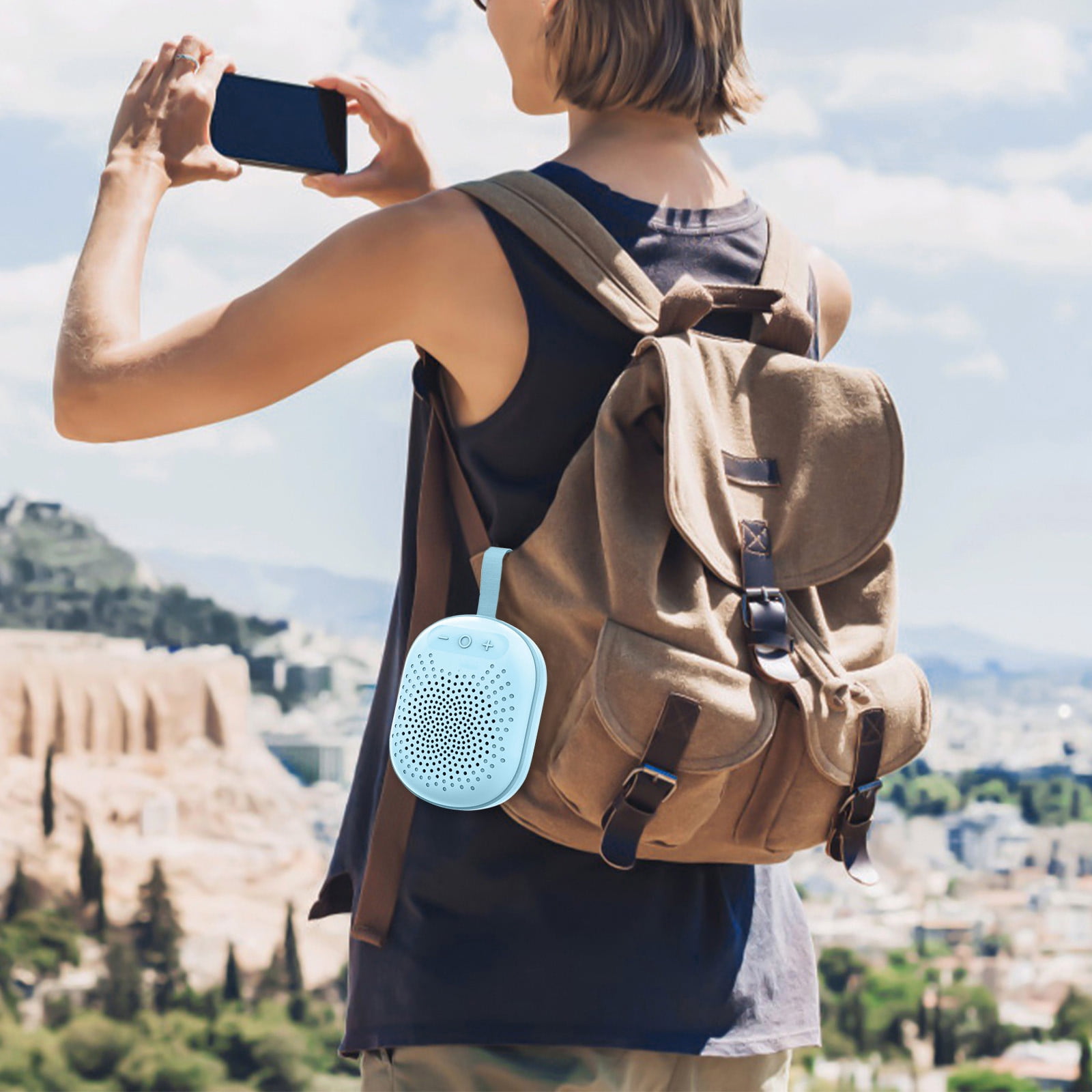 VIBHOME Portable Speaker With Colored Light Bluetooth Speaker Bluetooth 5.1 IPX 4 Also，Small ...