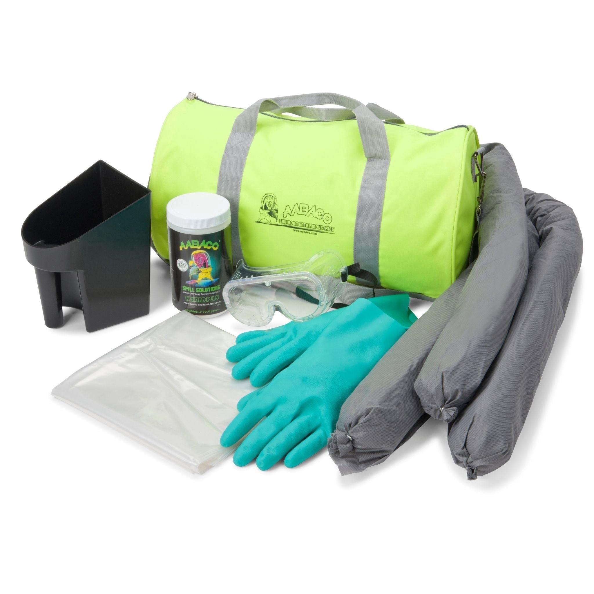 Aabaco Chemical Only Spill Kit in High-Viz Duffel Bag, 40 Gallons ...