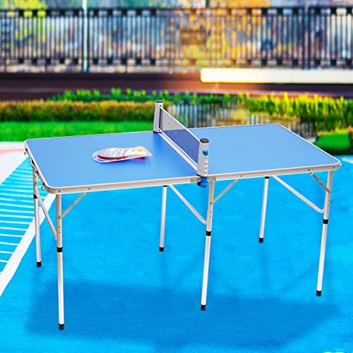 Portable Sports Table Tennis Set with Aluminum Alloy Frame & MDF ...