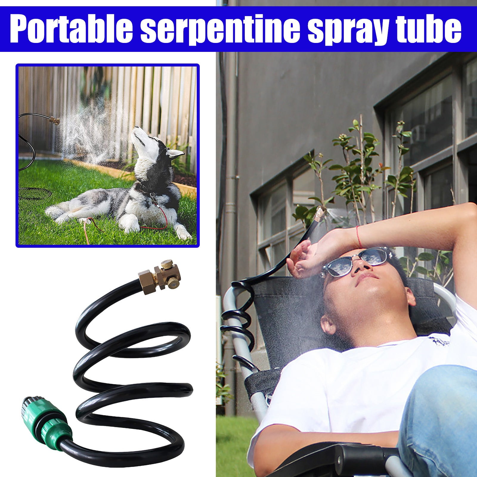Portable Sprayer Spray Tube Irrigation Flexible Hose Serpentine ...