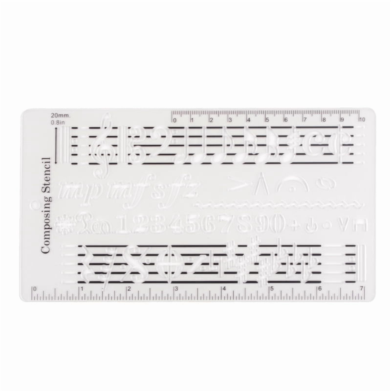 Portable Staff Drawing Ruler Composing Template Stencil Song Writer's ...