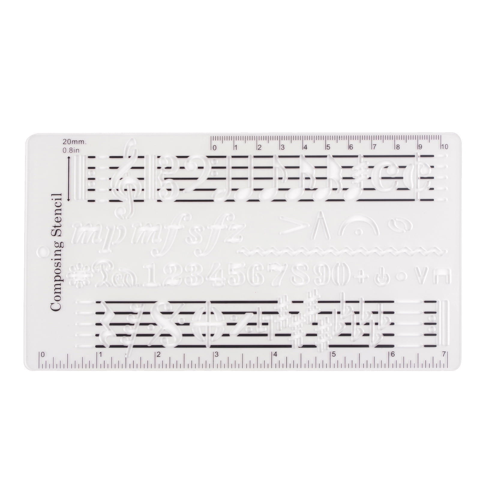 Portable Staff Drawing Ruler Composing Template Stencil Song Writer's ...