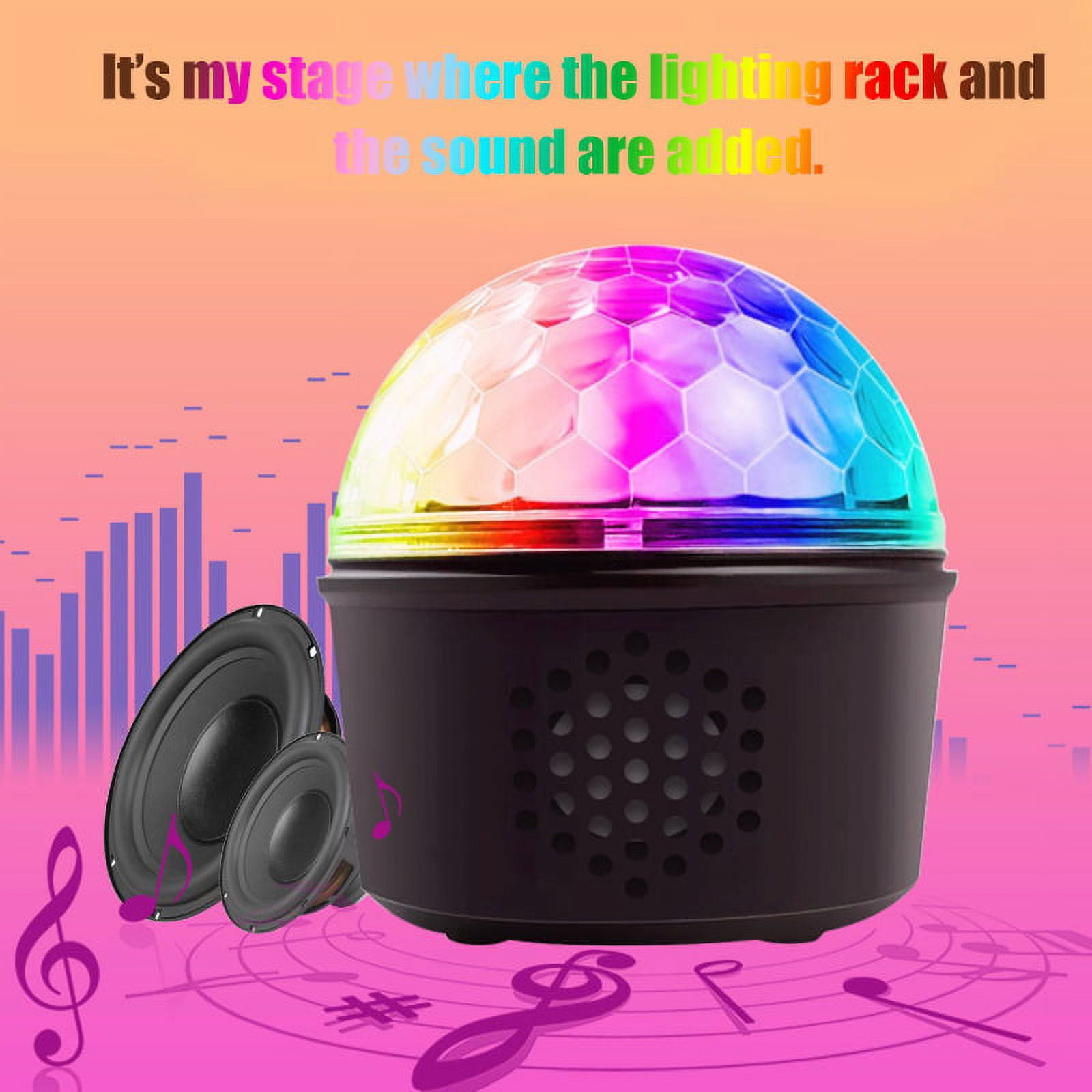 Portable Stage Light with Remote DJ Lights with Bluetooth Speaker LED ...