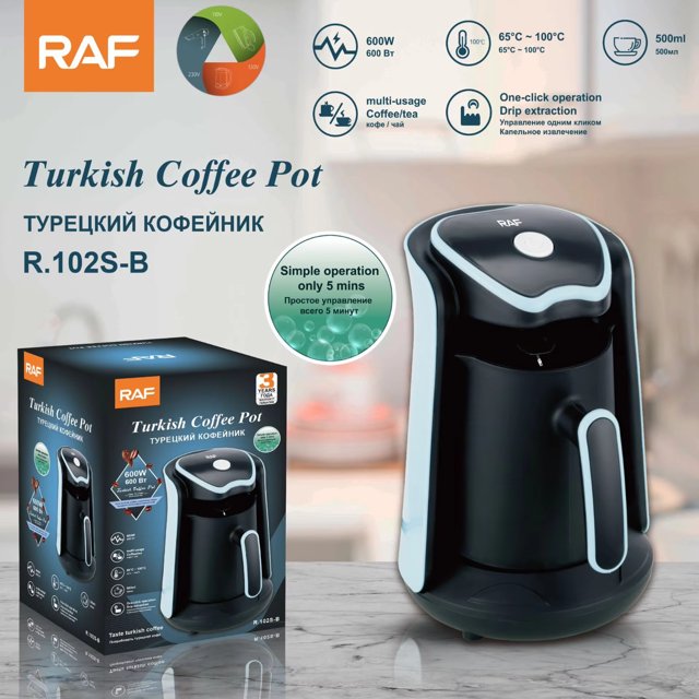 Portable Stainless Steel Automatic Turkish Coffee Maker 4 Cups ...