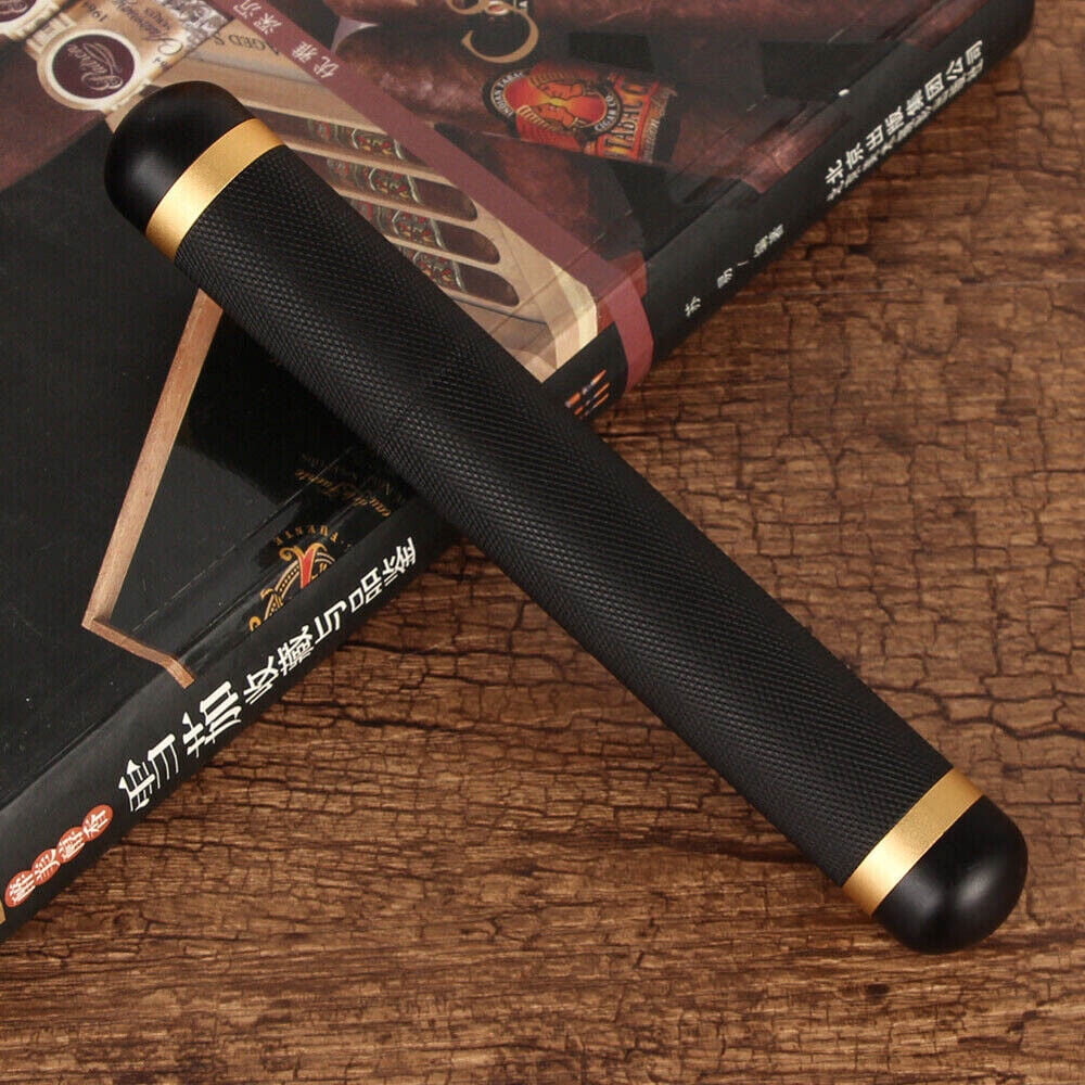 Portable Stainless Steel Cigar Tube Case Humidor Box for 1 Cigar Travel ...