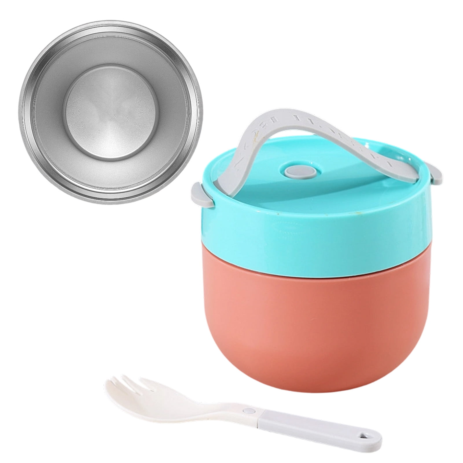 Portable Stainless Steel Lunch Box Thermal Soup Container with Spoon ...