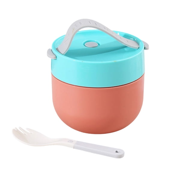 Portable Stainless Steel Lunch Box Thermal Soup Container with Spoon ...