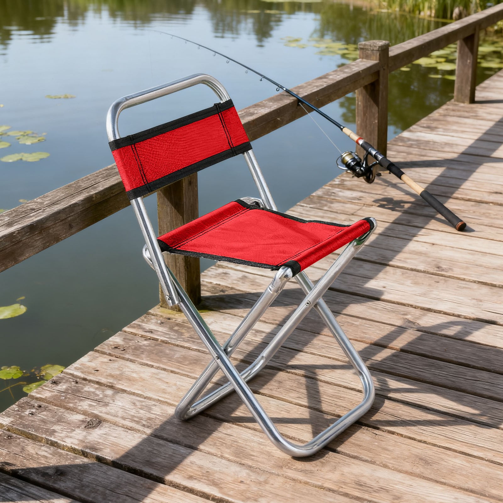Portable Stainless Steel Outdoor Folding Chair for Fishing/Barbecue ...