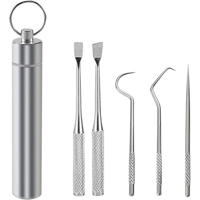 Portable Stainless Steel Pocket Set Reusable Metal Toothpicks, 304 ...
