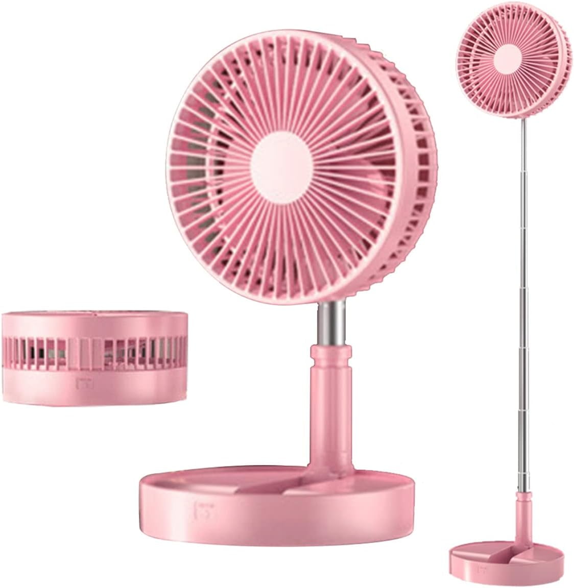 Portable Standing Fan/Folding USB Desk Fan/Telescopic Floor Fan ...