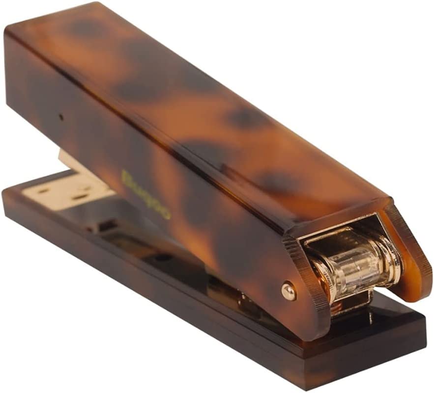 Portable Stapler 5.4 inches Gold Desktop Stapler Rose Gold Staples No ...