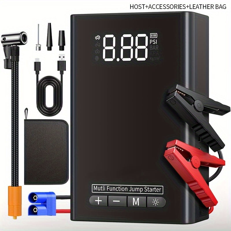 Portable Starting Power Supply With Air Compressor,3000A Peak Battery ...