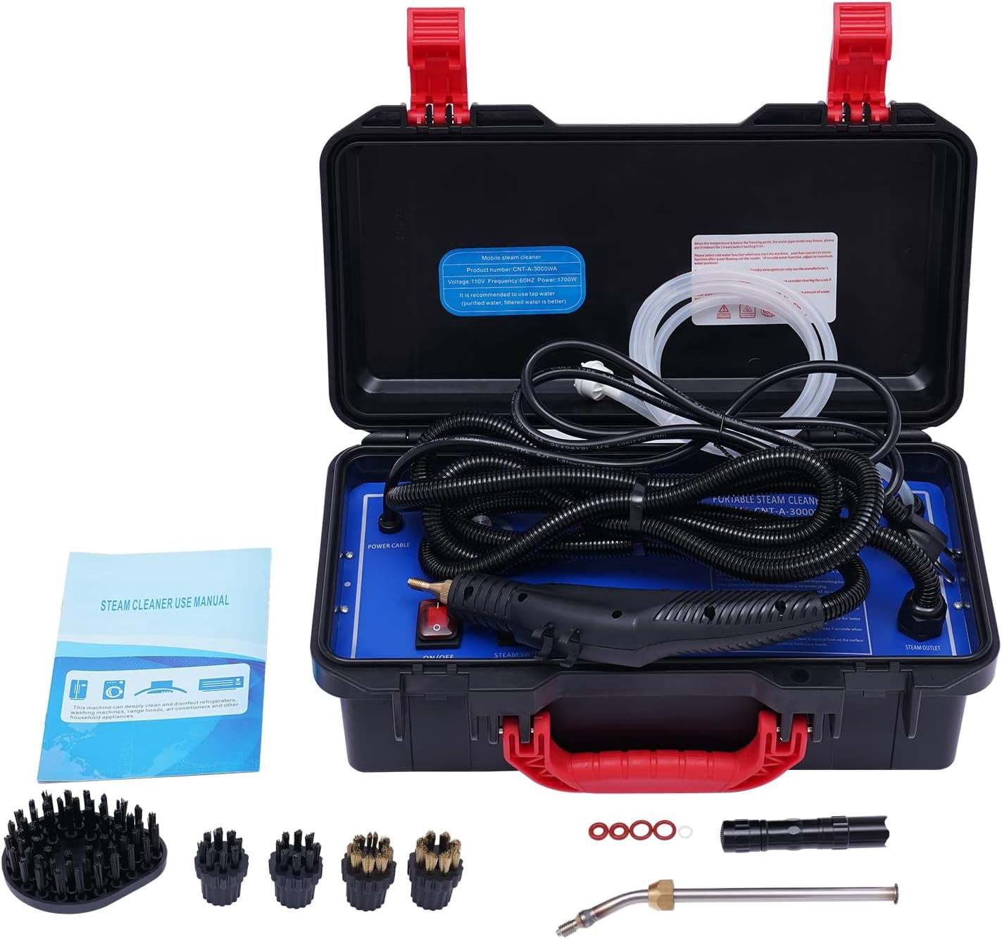 Portable Steam Cleaner, 110V 1700W High Pressure Commercial Steam ...