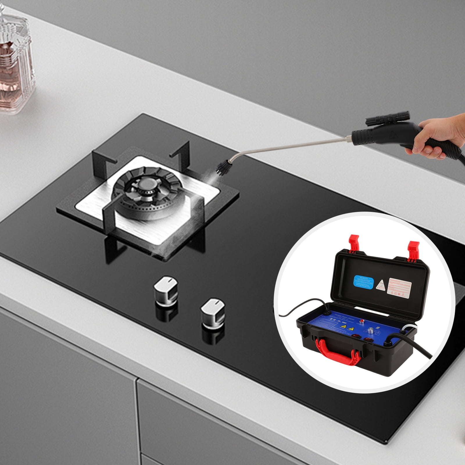 Portable Steam Cleaner High Pressure Steam Cleaning Machine 1700W ...