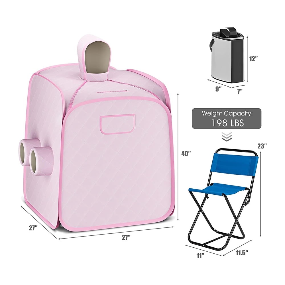 Portable Steam Sauna, Remote Control, 3L Steamer, Foldable Sauna Spa ...