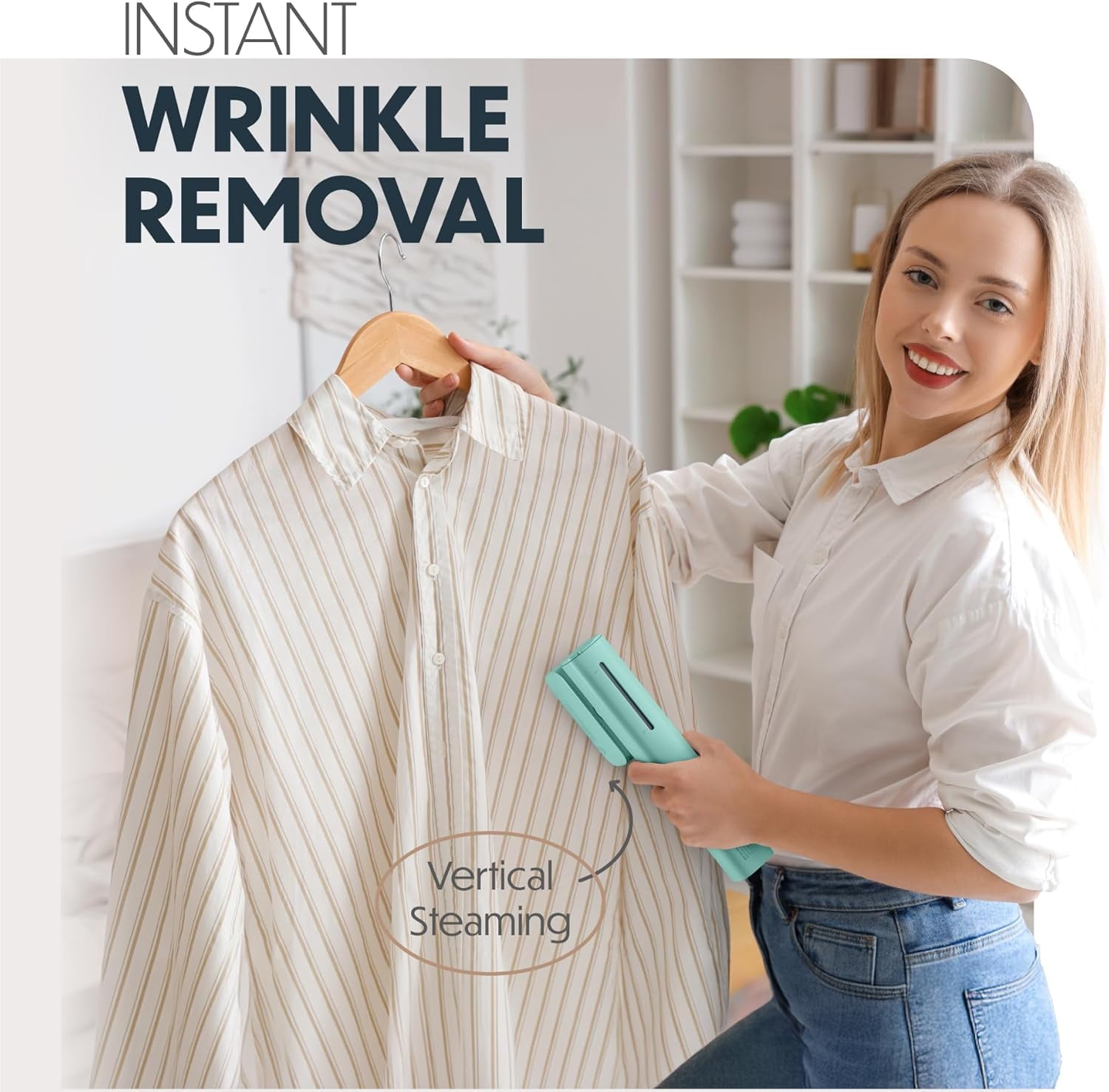 Portable Steamer for Clothes, Professional Handheld Garment Steamer 15s ...