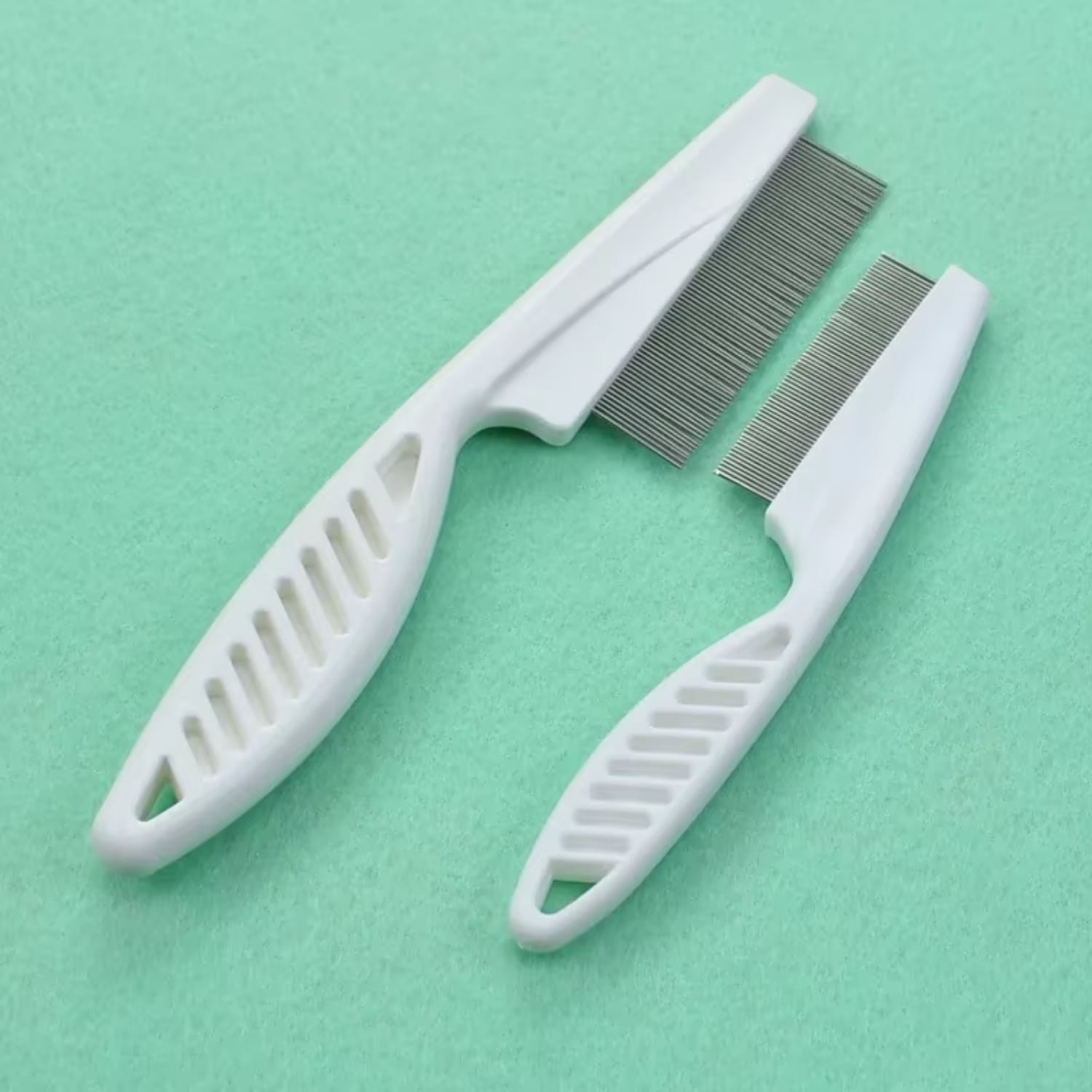 Portable Steel Flea Comb with Insect Repellent Brush - Effective Pet ...