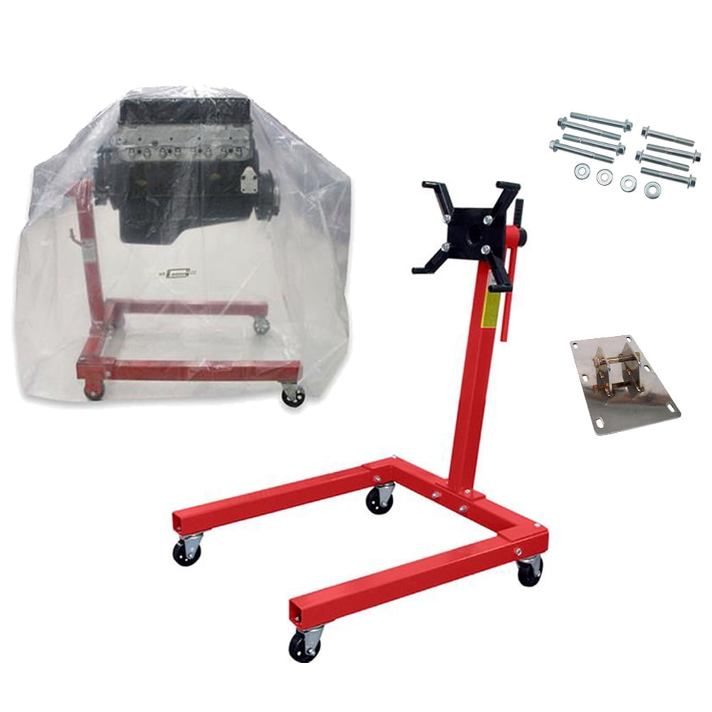 Portable Steel Rotating Engine Stand Hoist Kit (1,500 lb Capacity ...
