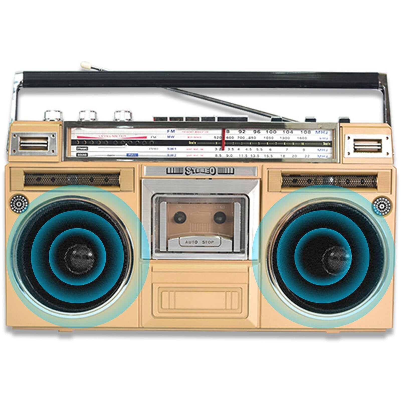 Portable Stereo Old Tape Player 80s Cassette Recorders Players with 2 ...
