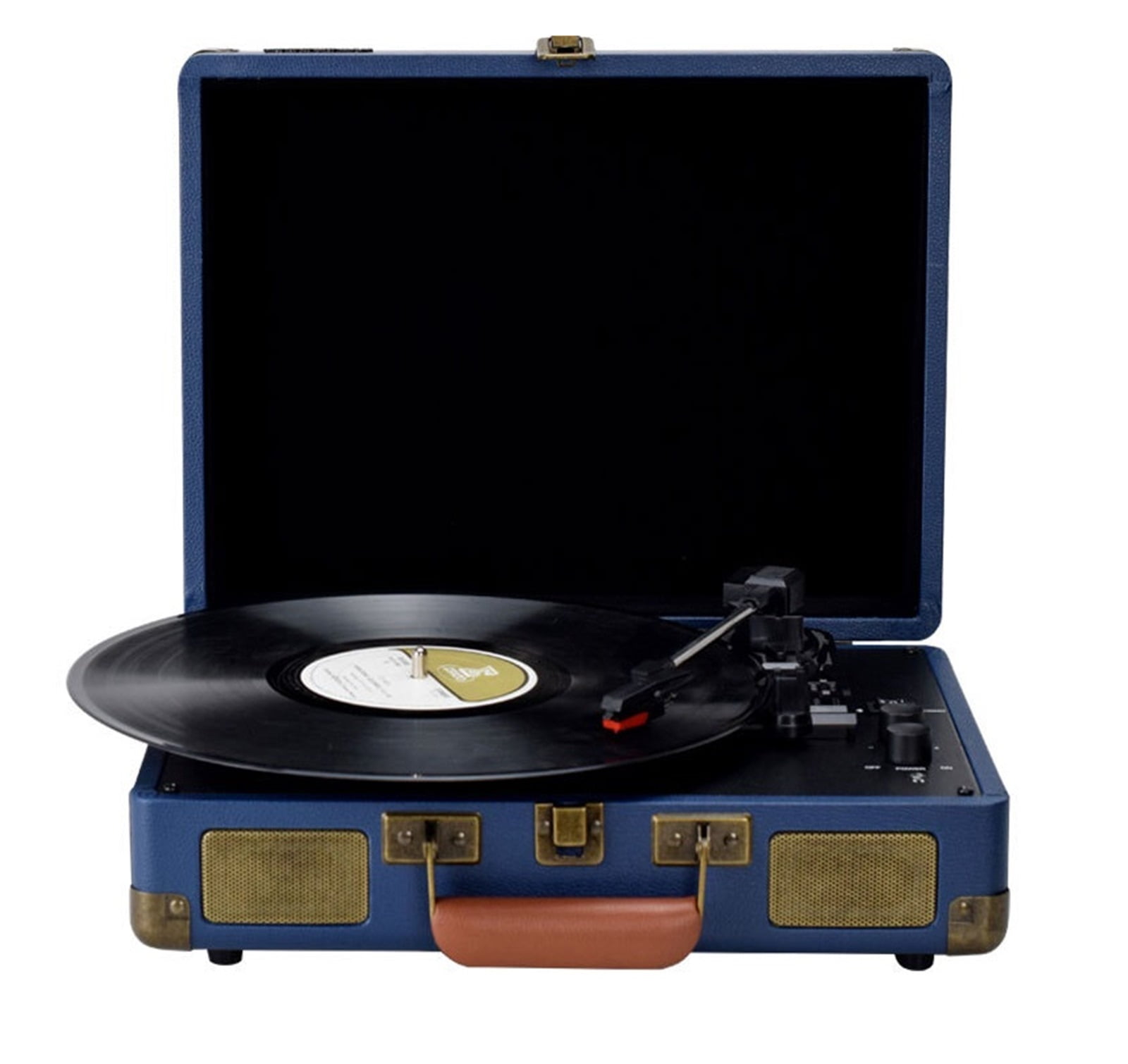 Portable Stereo Turntable With Wireless BT In And Out 33/45/78RPM LP ...