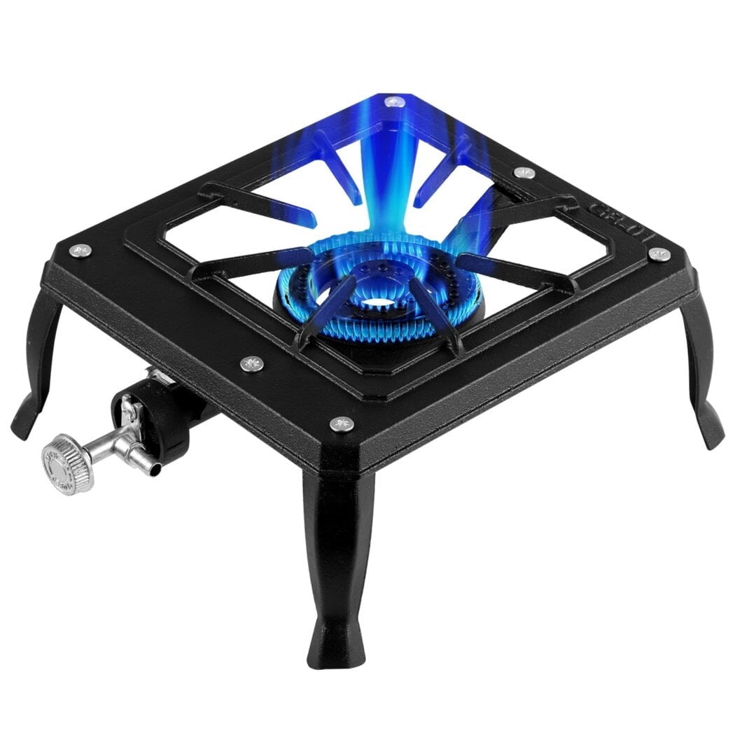 Portable Stove Burner, Cast Iron Single Stove Burner, LPG Gas Cooker ...
