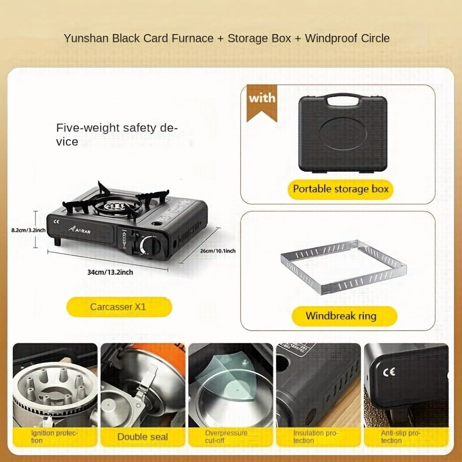 Portable Stove by FANRUINA, Indoor Tabletop Heating Furnace for Kitchen ...