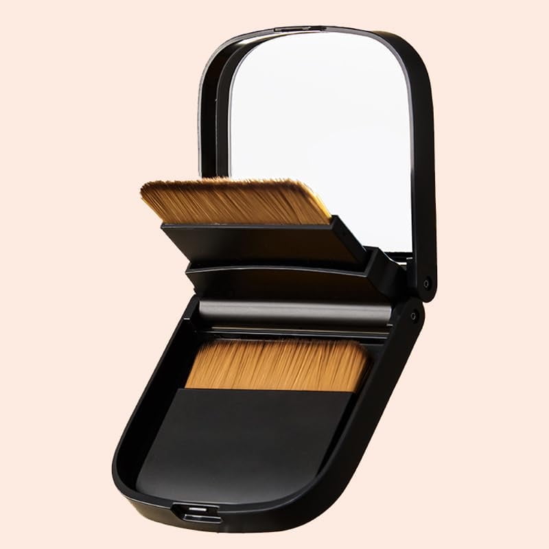Portable Straight Foundation Brush Set - Flat-Head Professional ...