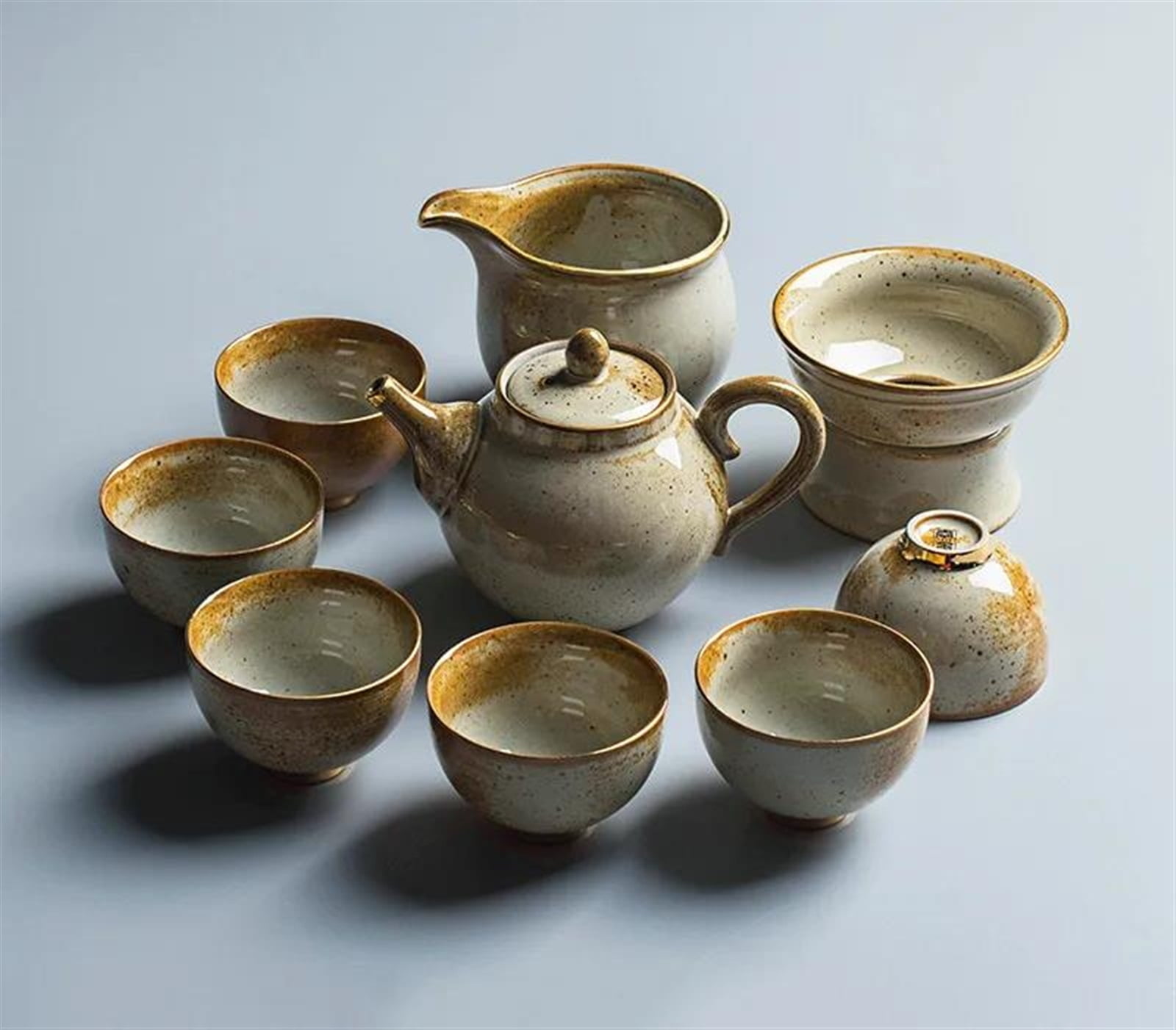 Portable Strainer Cup Home Teaware Drinkware Chinese Retro Ceramic Tea ...