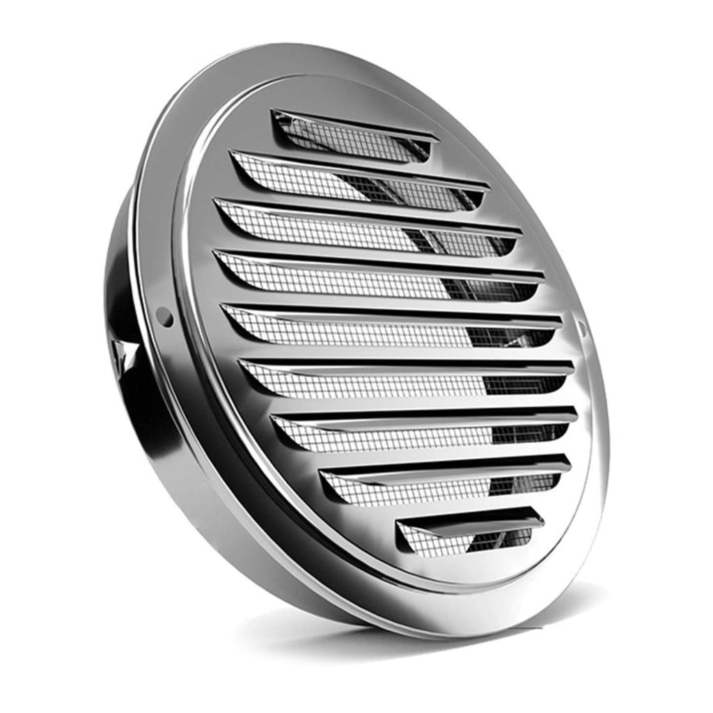 Portable Sturdy Stainless Steel Round Air Vent Covers with Louvers ...