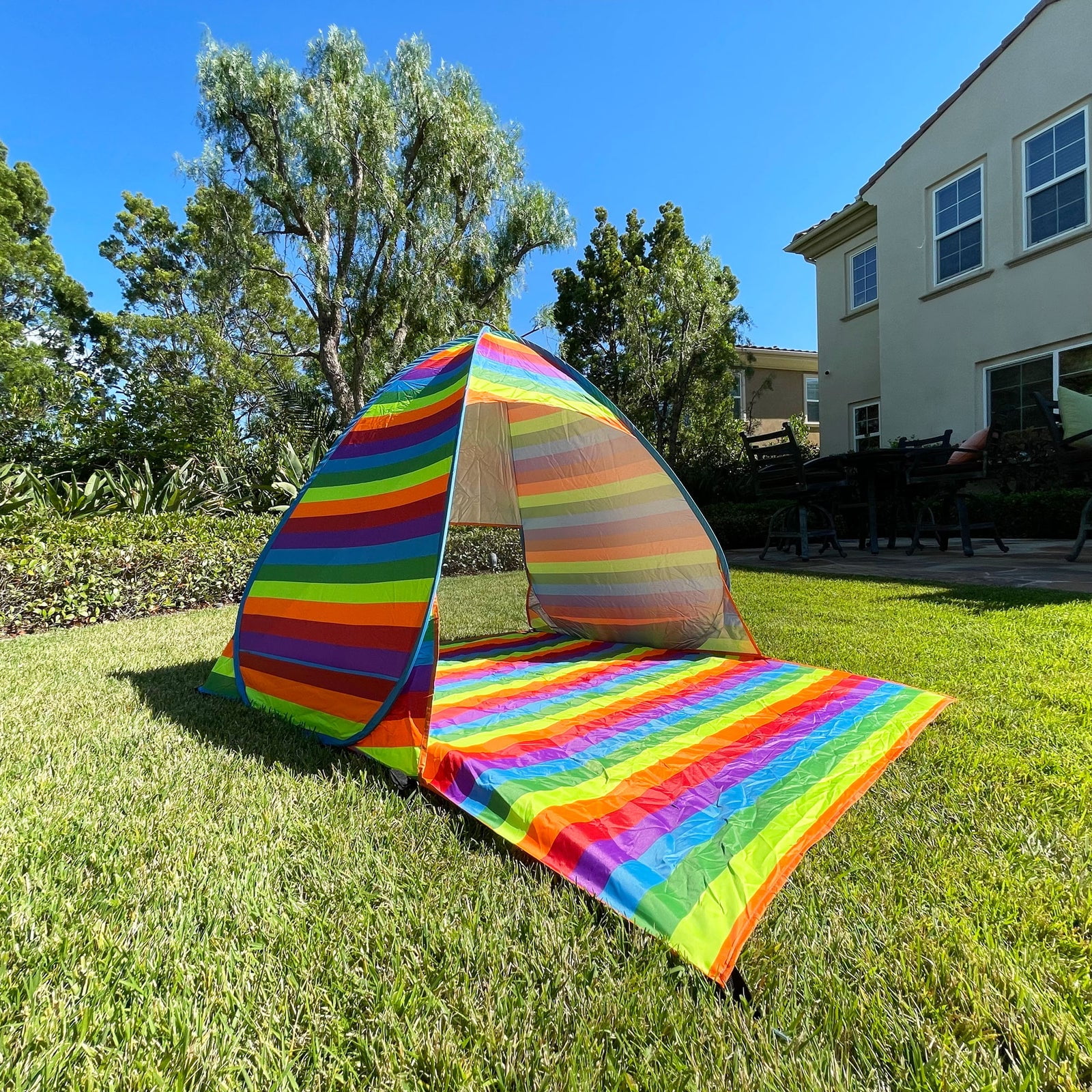 Portable Summer Beach Tent For 2, Dome Tent for Camping Backpacking ...