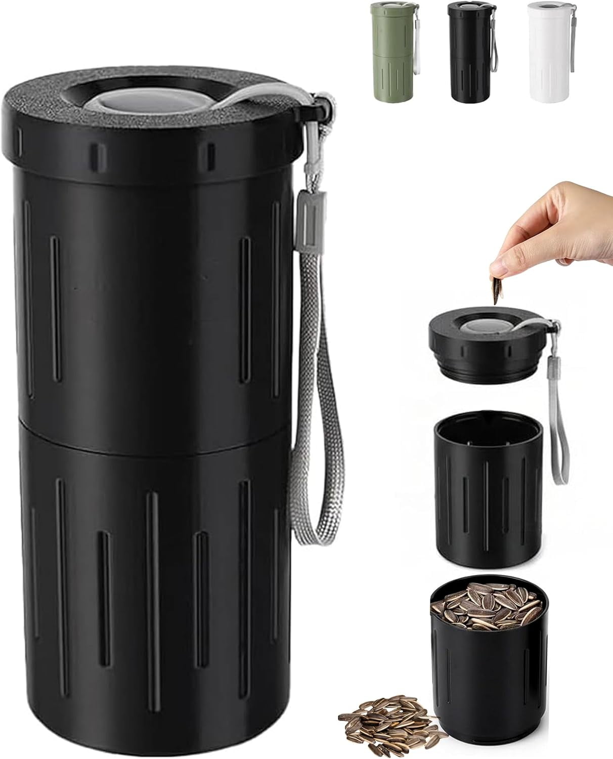 Portable Sunflower Seed Spit Cup 3D Printed – Pistachios Snack Nut Bowl ...