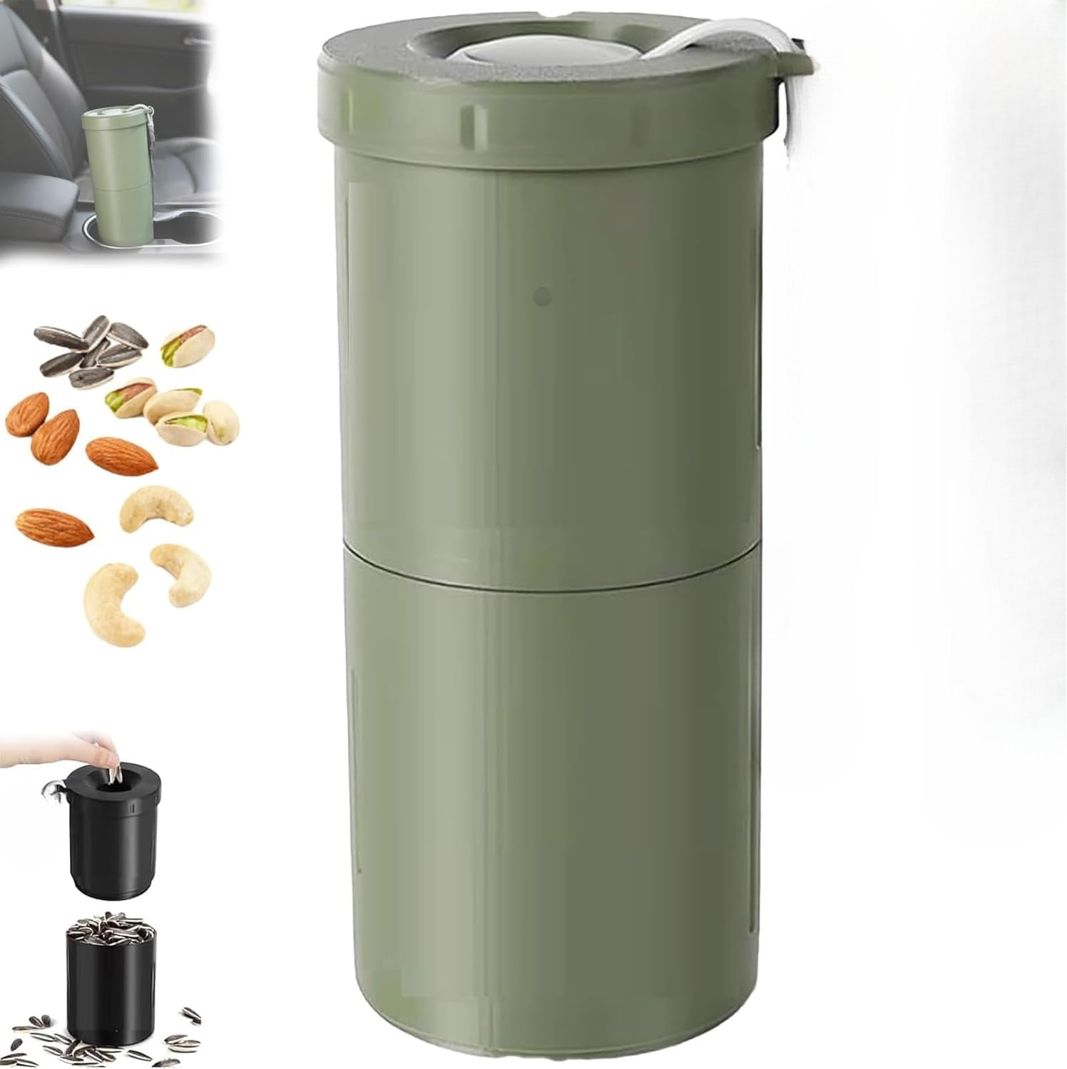 Portable Sunflower Seed Spit Cup with Shell Storage, 2026 New 2-In-1 ...