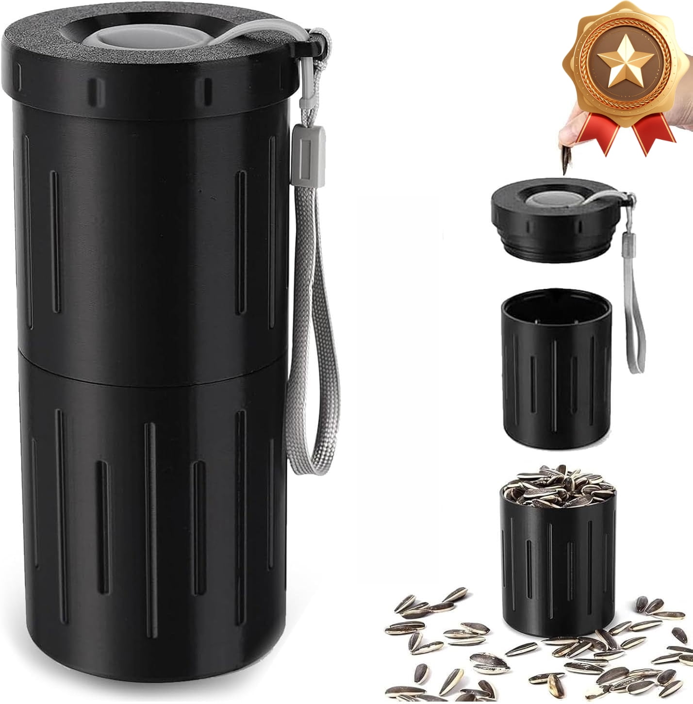 Portable Sunflower Seed Spit Cup with Shell Storage, 3D Printed ...