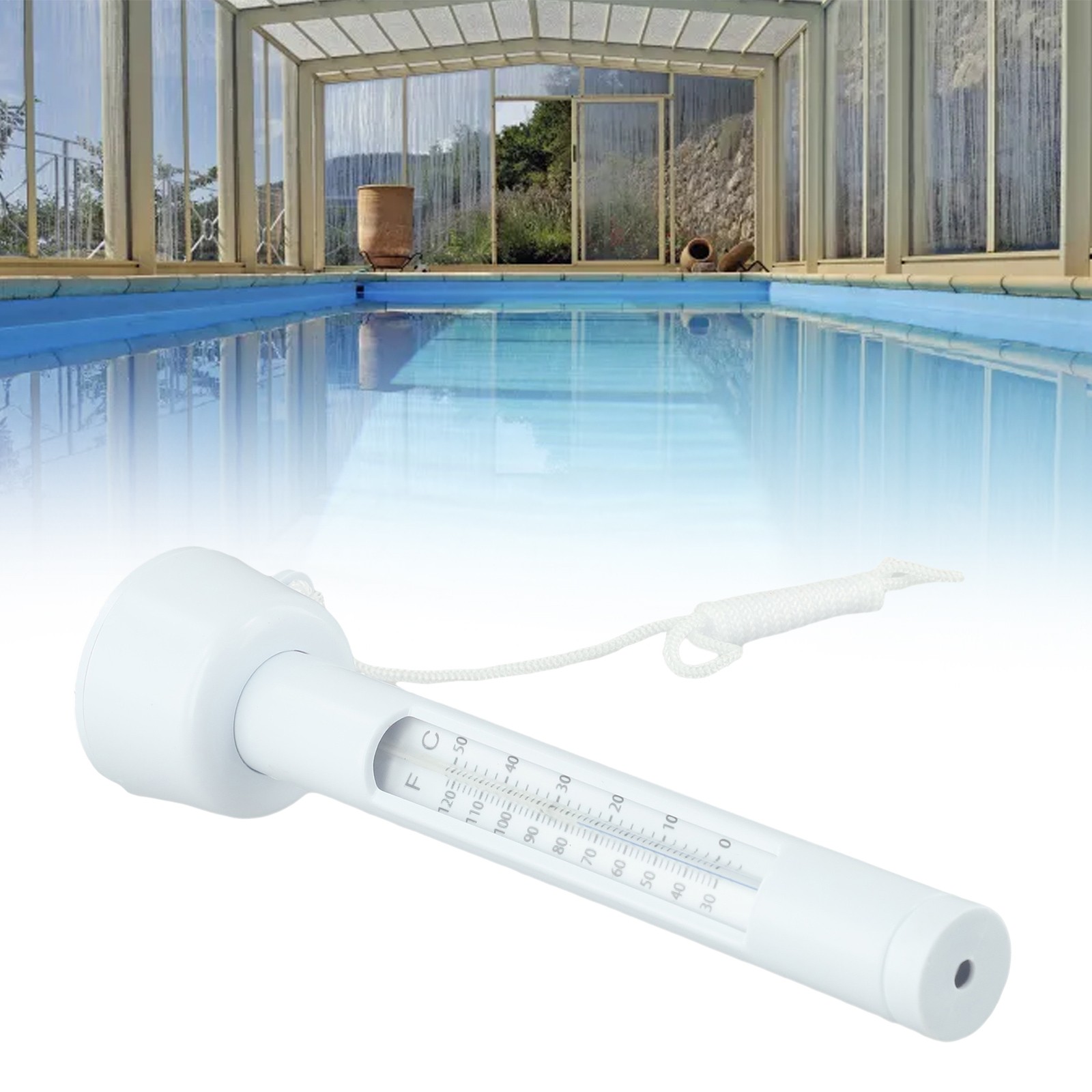 Portable Swimming Pool Floating Thermometer Fountain Spa Thermometer ...
