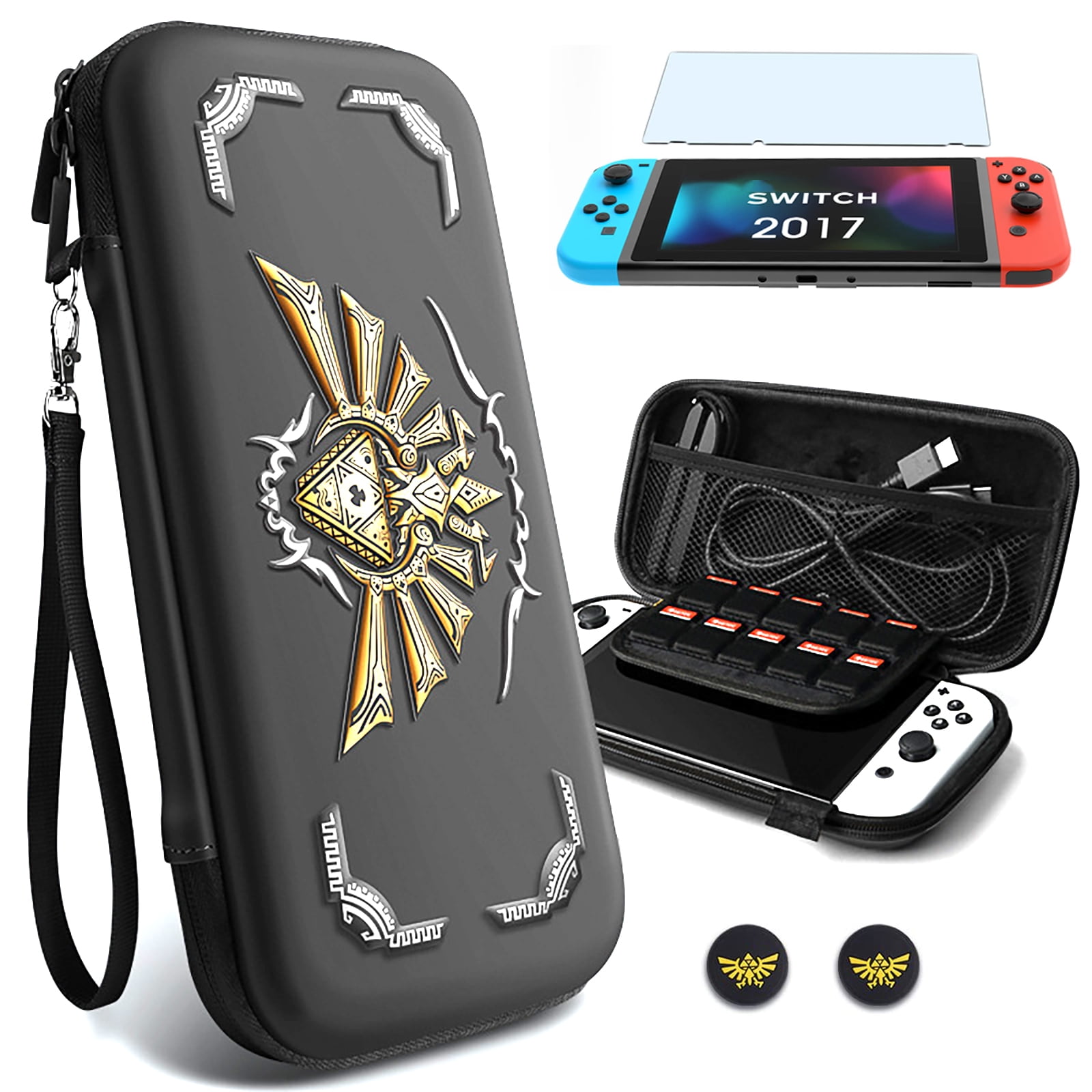 Portable Switch Game Console Storage Bag with HD Screensaver and ...