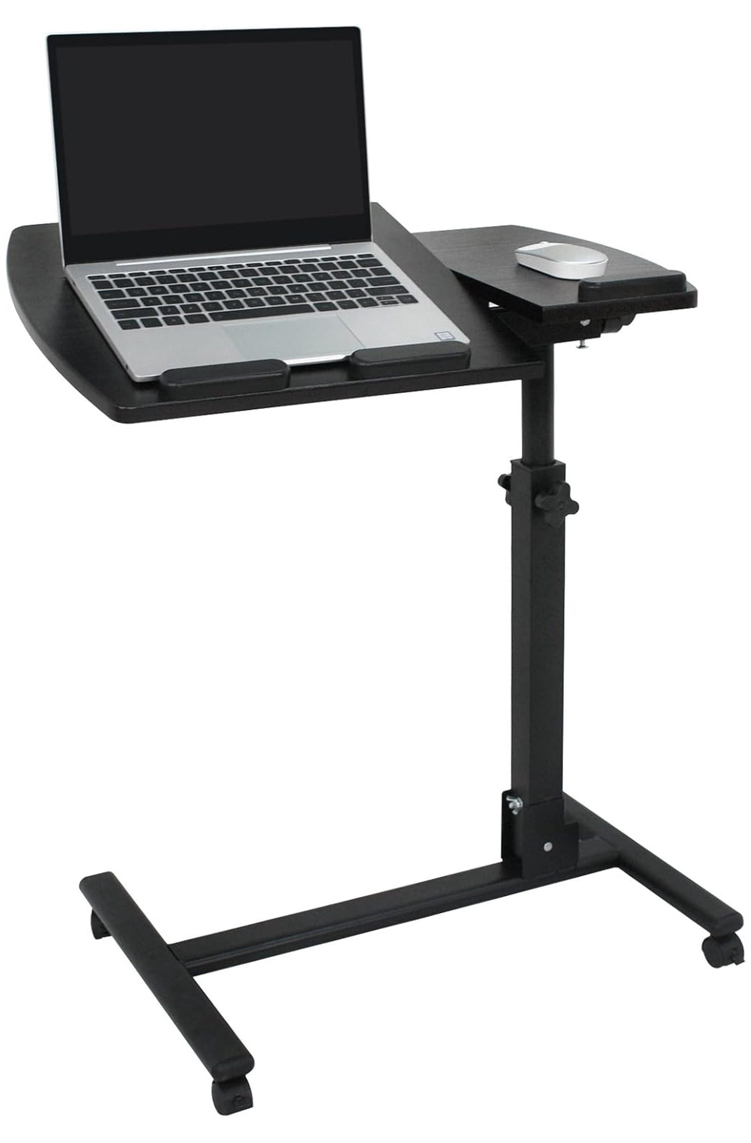 Portable Swivel Laptop Desk Adjustable Angle & Height Rolling Stand ...
