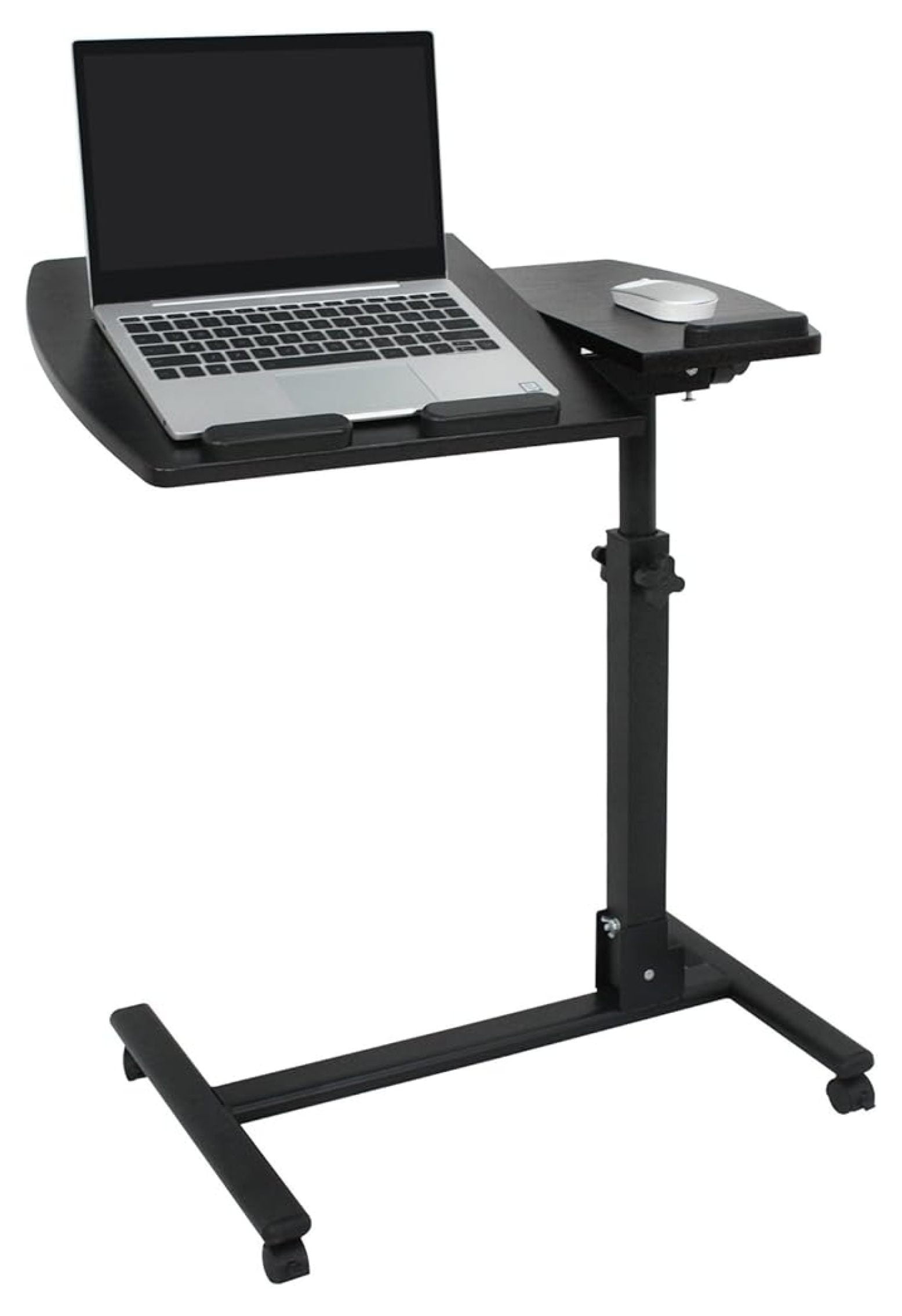 Portable Swivel Laptop Desk Adjustable Angle & Height Rolling Stand ...