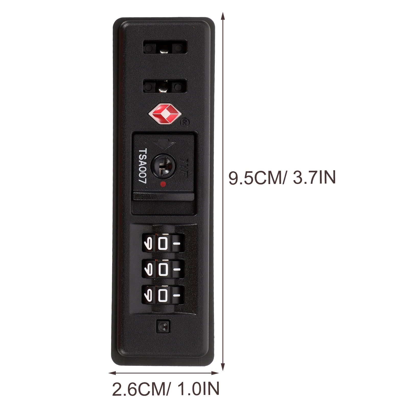 Portable TSA Customs Code Luggage Lock Built in Sunk Lock Anti Theft ...