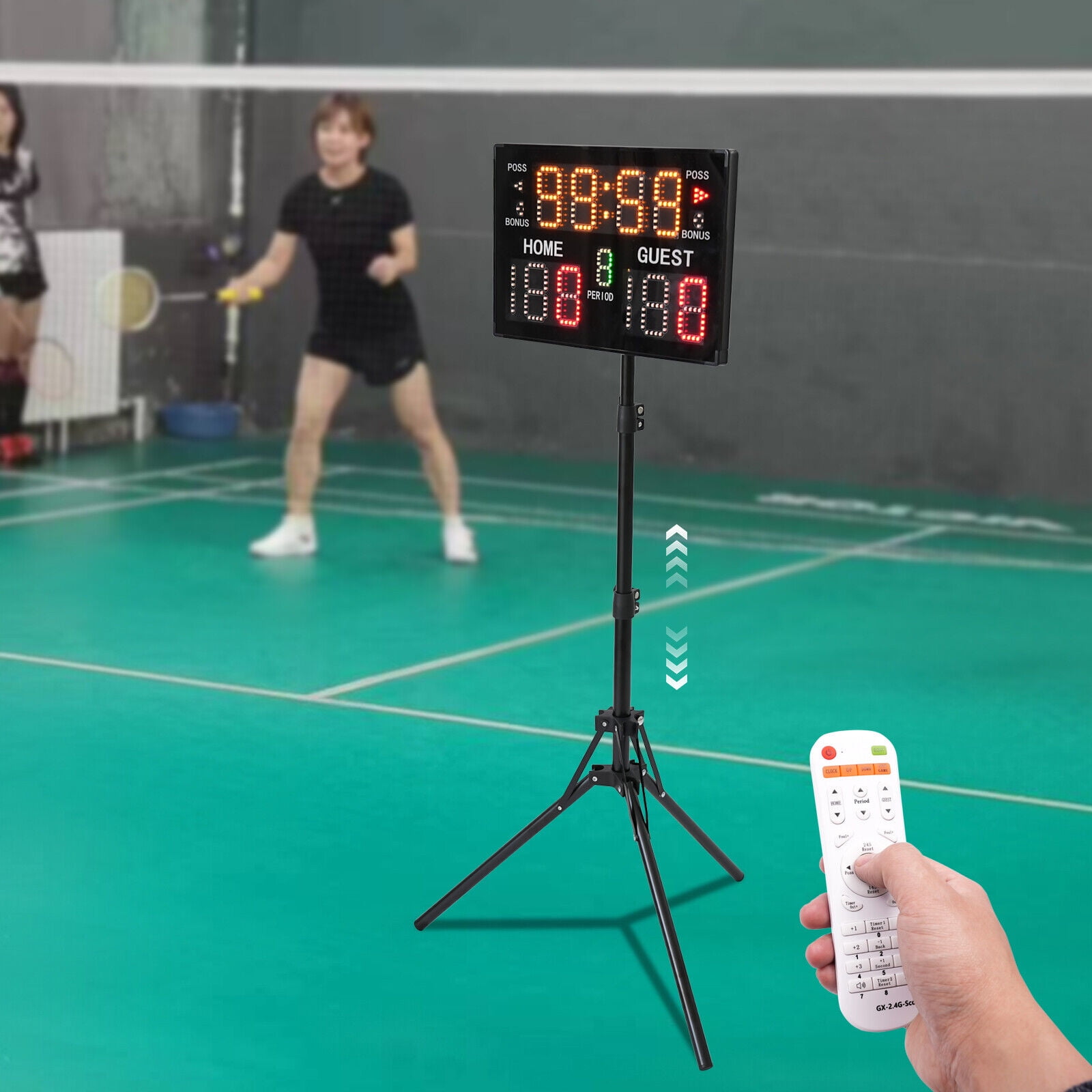 Portable Tabletop Electronic Digital Scoreboards with Timer Clock ...