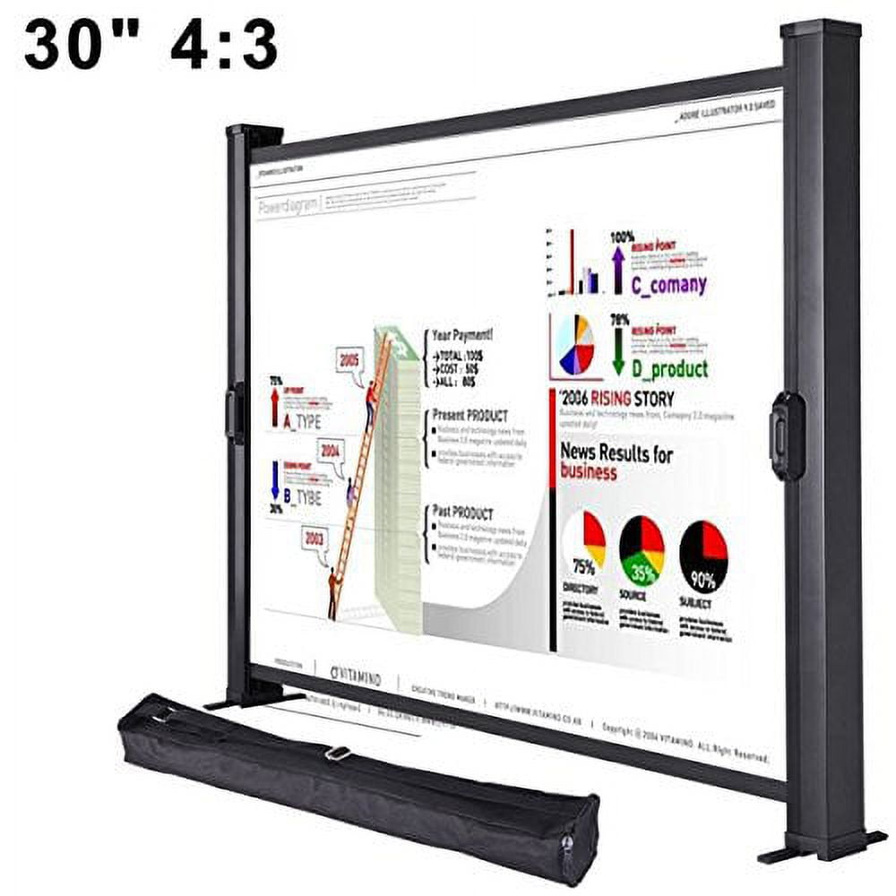 Portable Tabletop Micro Projector Screen 30" 4:3 Ratio - Walmart.com