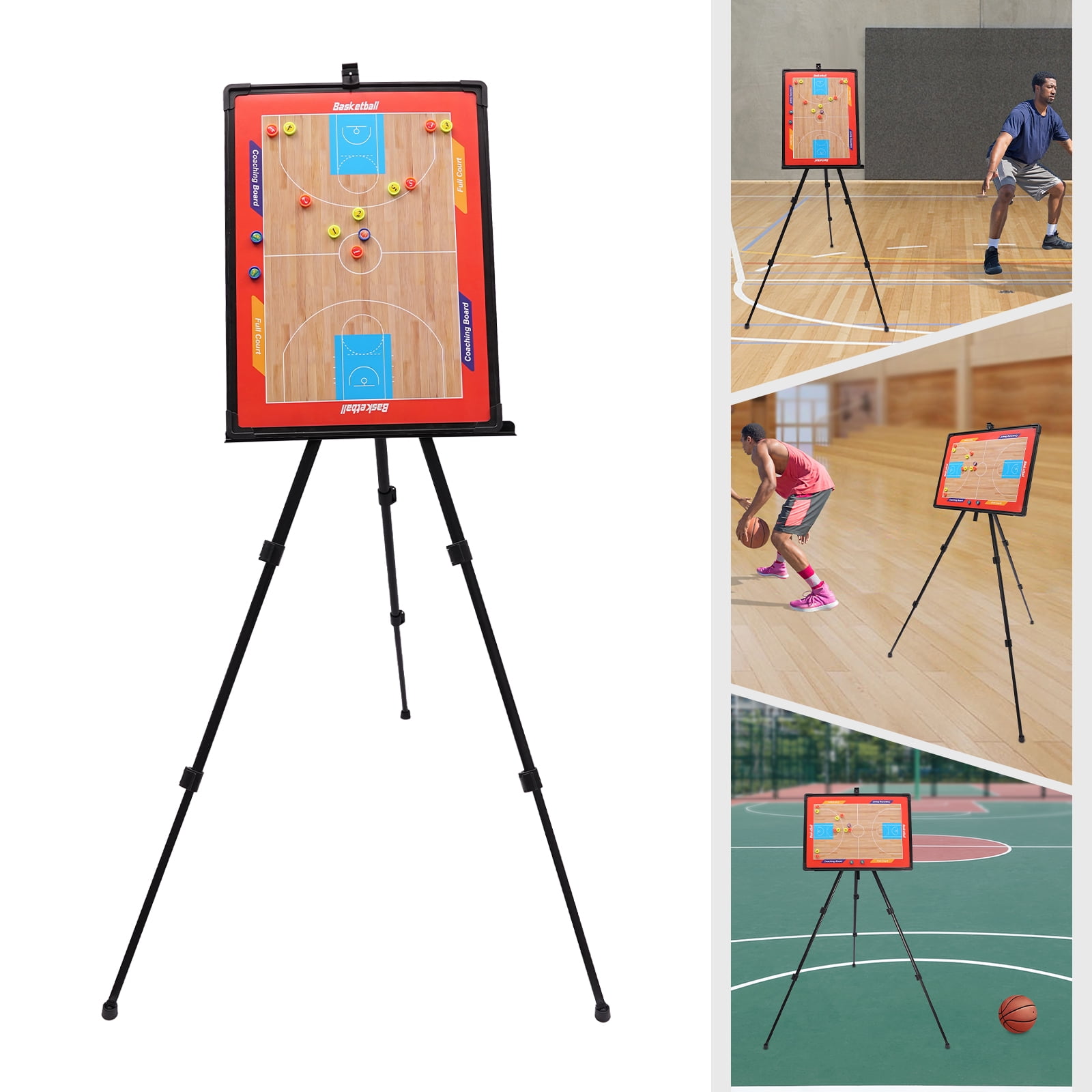 Portable Tactical Display Board, Triangle Bracket Stand Coaching Board ...