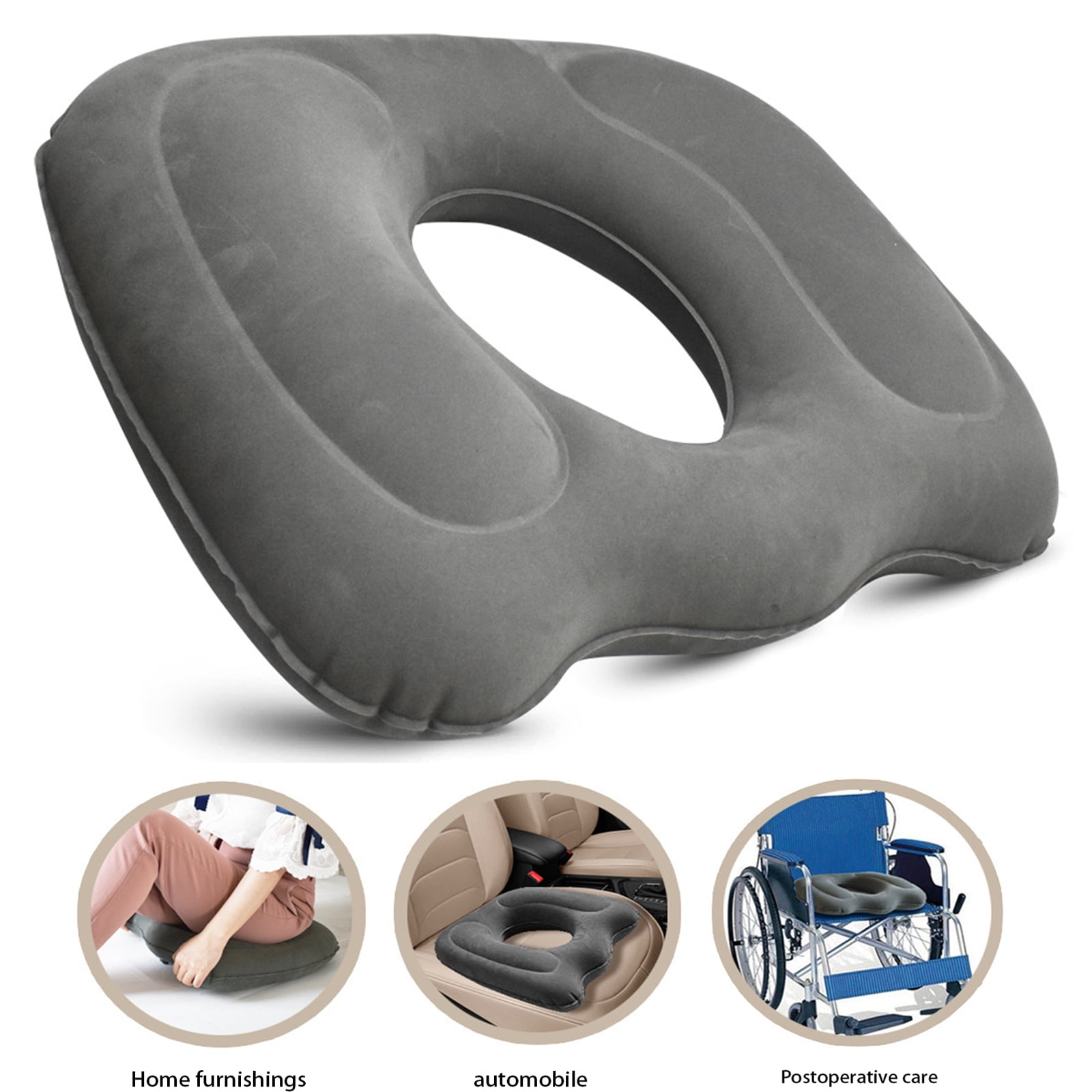 Portable Tailbone Pillow, Donut Inflatable Cushion, Comfortable Memory ...