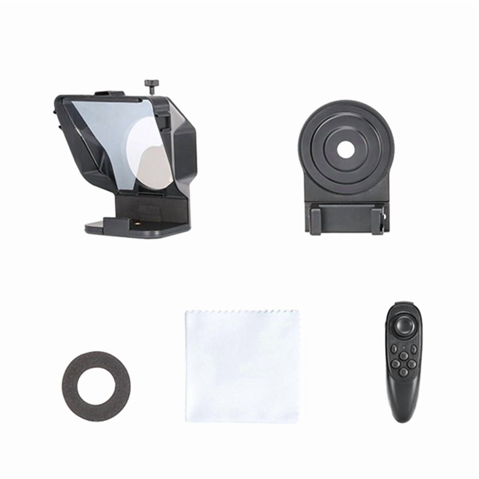 Portable Teleprompter for Smartphones with Remote Control, Phone Holder ...