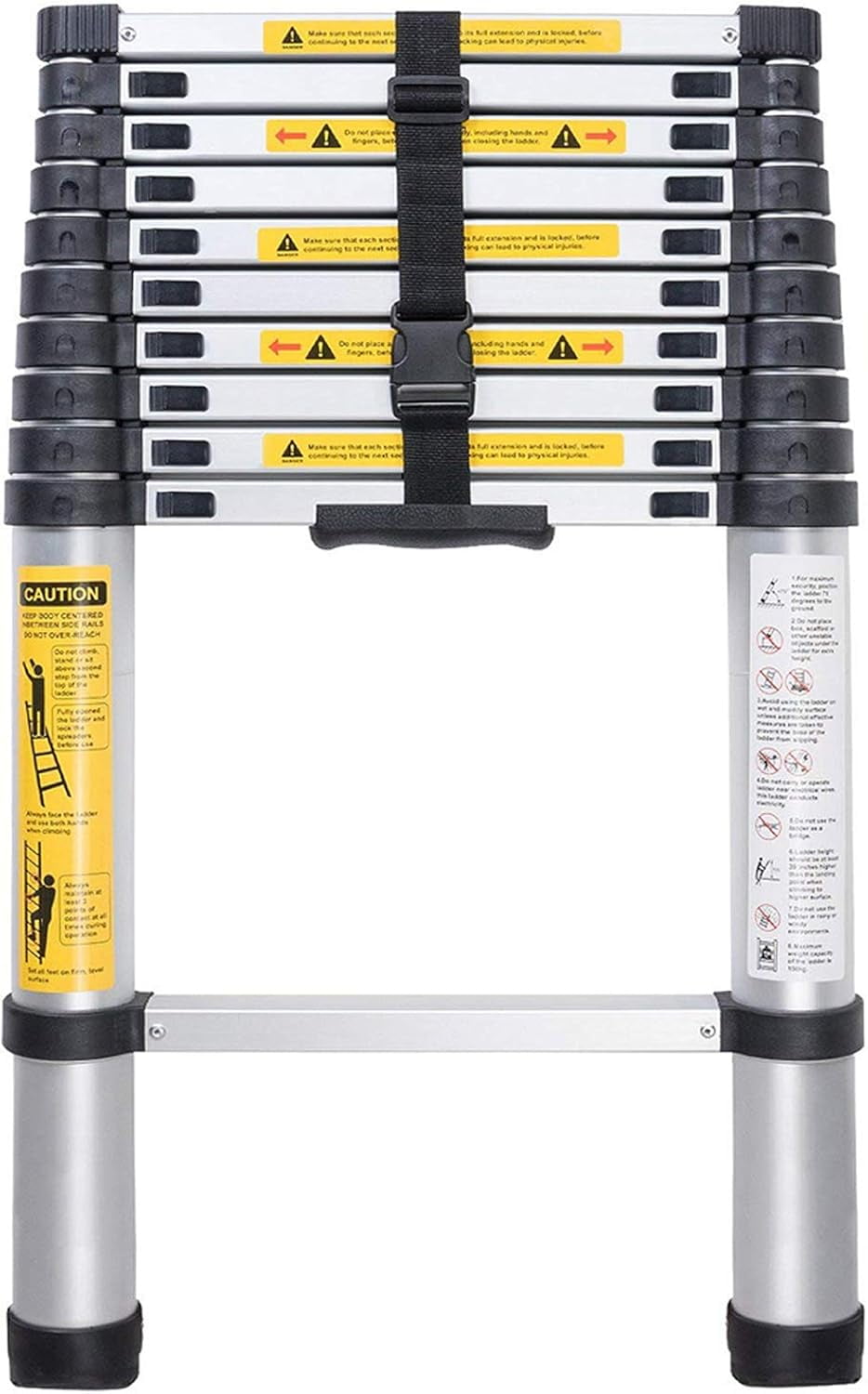 Portable Telescopic Ladder Lifting Engineer Ladder Straight Folding ...