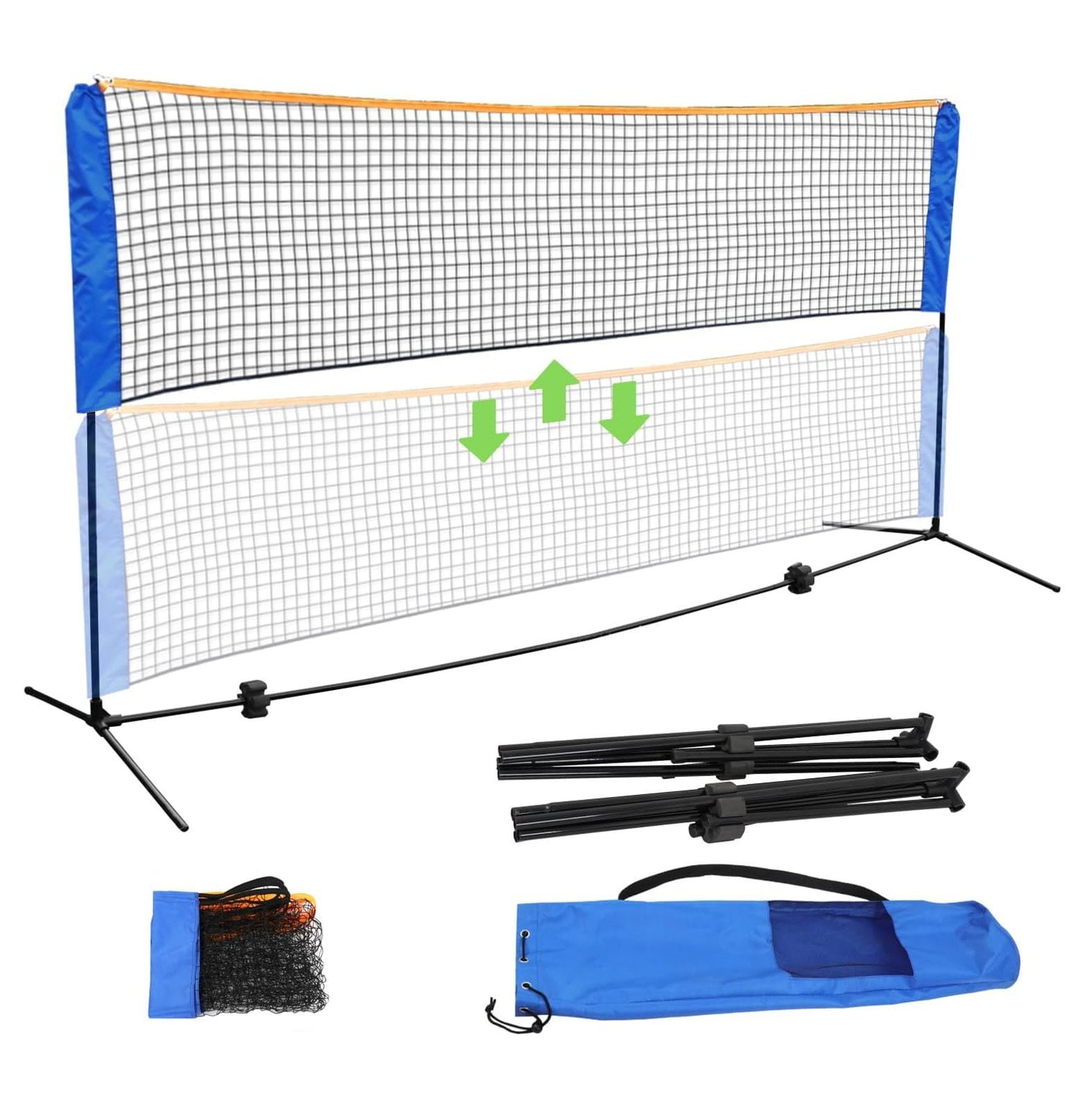 Portable Tennis Net, 10FT x 5FT Height Adjustable, Multi-Sport ...