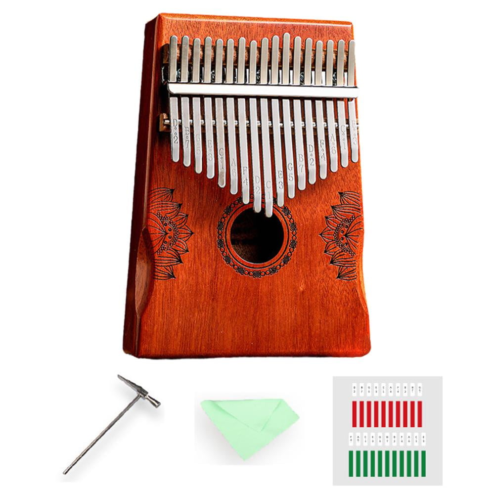 Portable Thumb Piano African Finger 17-note Kmba sic Beginner Q99C T5D1 ...