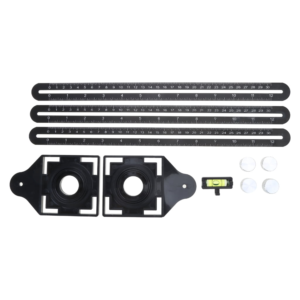 Portable Tile Opening Hole Ruler Lightweight Hole Locator with Dual ...