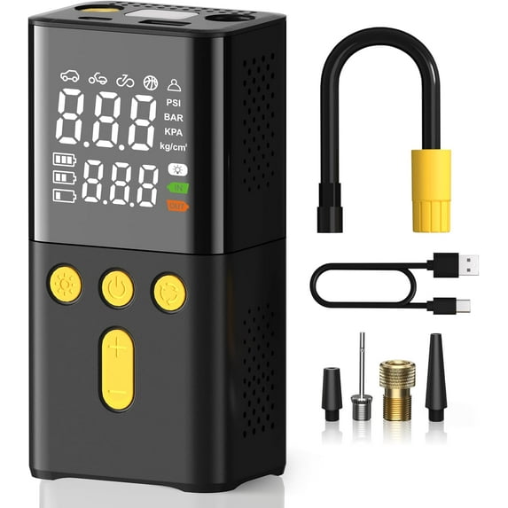 Portable Tire Inflator for Car 150 PSI, 4X Faster Car Tire Pump with ...